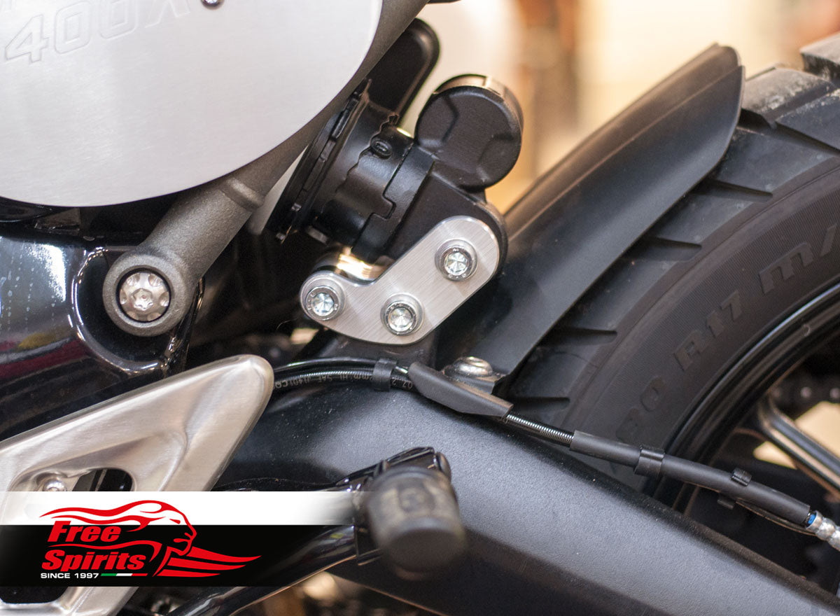 Free Spirits 15MM Rear Lowering Kit - Triumph Scrambler 400X / Speed 4 ...