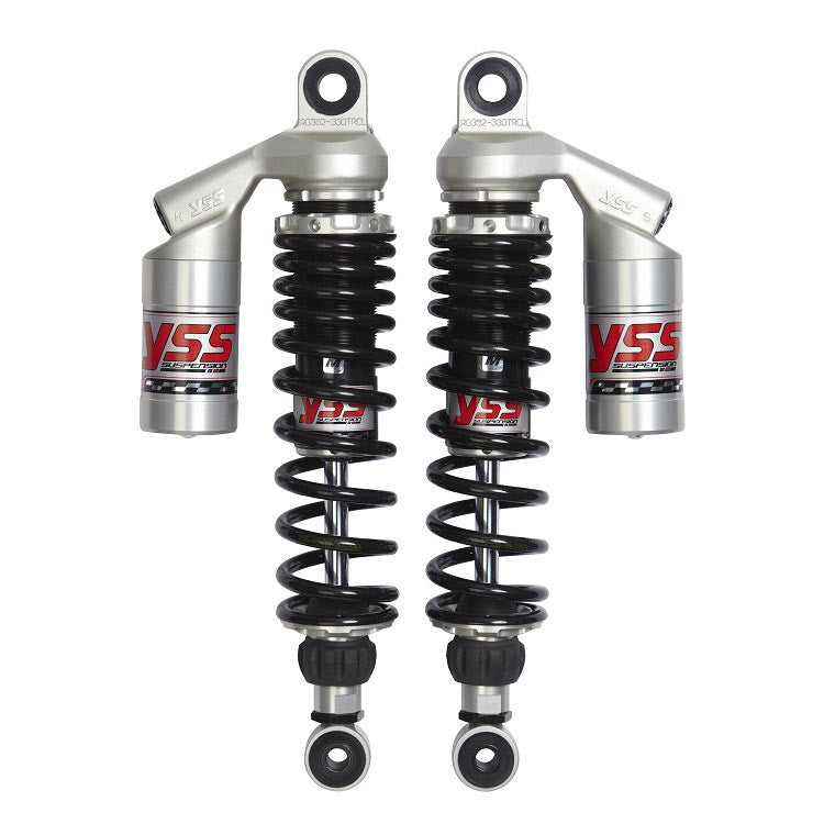 YSS RG362-TRCL Reservoir Twin Shocks - Silver - Triumph Modern Classics ...