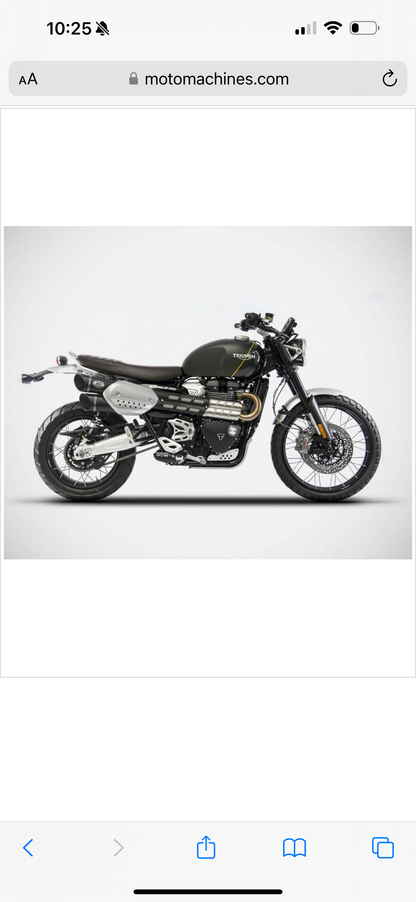 Zard Triumph Scrambler 1200 XE / XC / X Slip Ons - 2021-2023 Zard Triumph Scrambler 1200 XE / XC / X Slip Ons - 2021-2023