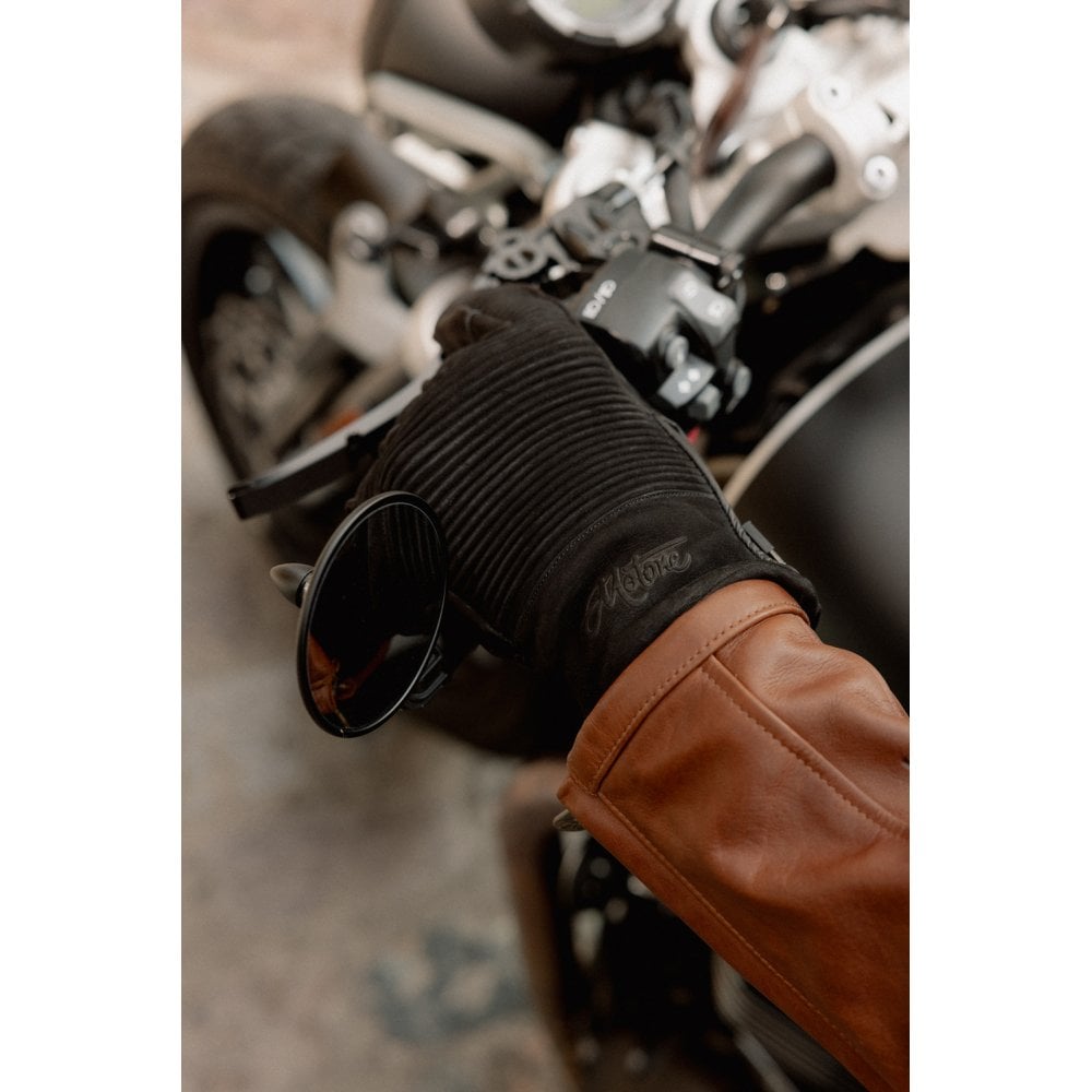 Motone JAEGER - Motorcycle Riding Gloves - Nubuck Leather - Black – A&J ...