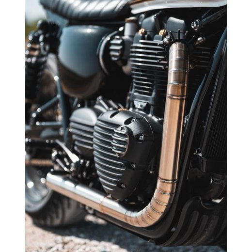 Motone Nautilus Exhaust System - 2017+ Triumph Bobber, Bobber Black ...